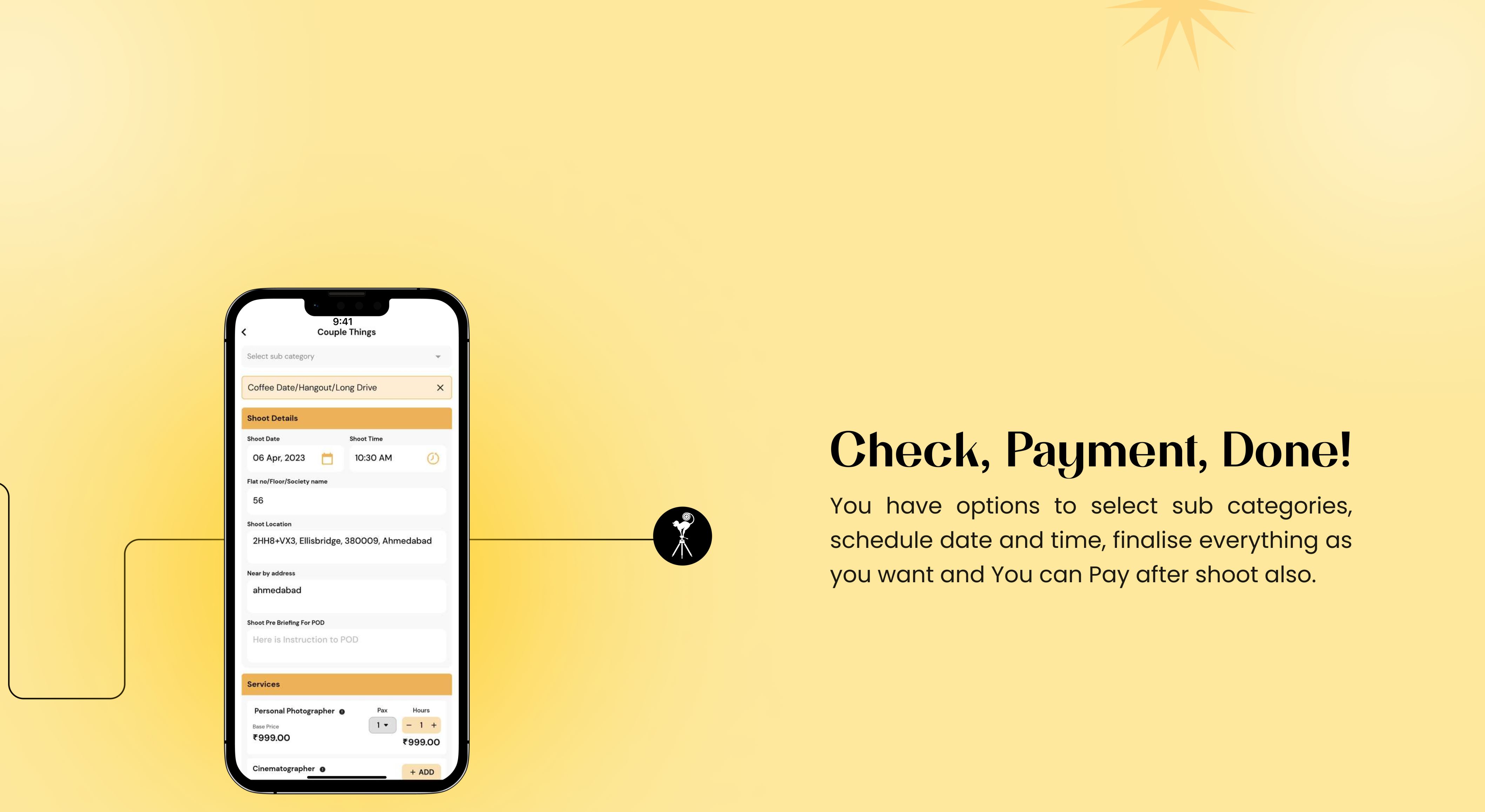 POD: India's first app for On Demand Photoshoot Booking